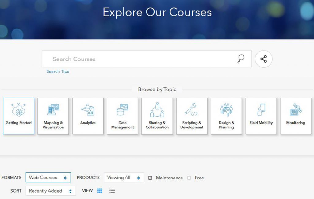 ESRI Web Training | ESRI Software Site License